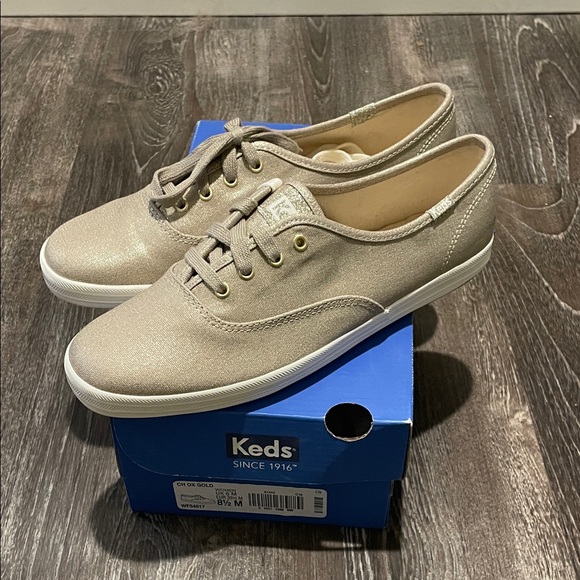 Keds | Shoes | Keds New Shimmering Gold Sneakers | Poshmark